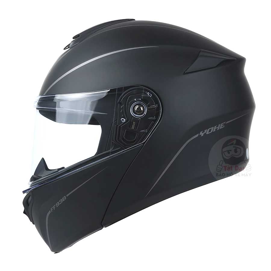 Yohe 938 Matt Black - Modular Fullface Helmet – Nón Tài Đạt