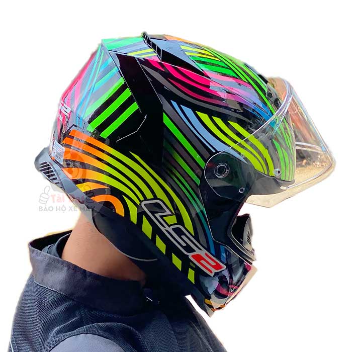 Fullface LS2 FF800 Storm Rainbow - Dual Visor Helmet – Nón Tài Đạt