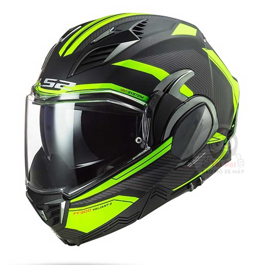 LS2 FF900 Revo Đen Xanh - Mũ LS2 Valiant 2 Revo lật hàm – Nón Tài Đạt