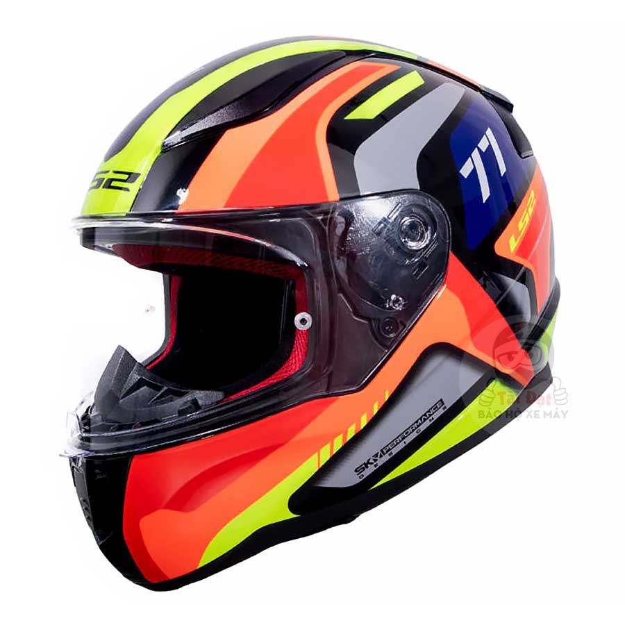 LS2 Rapid Hyper Speed Naranja Helmet - Fullface LS2 FF353 – Nón Tài Đạt